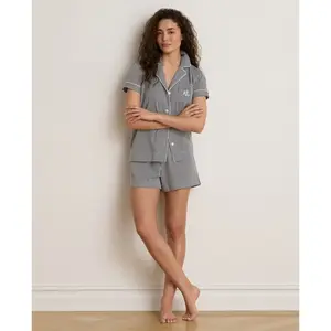 Ralph Lauren Striped Cotton Jersey Boxer Sleep Set