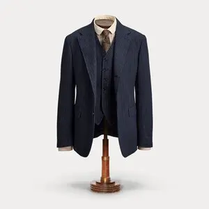 Ralph Lauren Pinstripe Twill Suit Jacket - Navy Multi Stripe