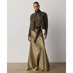 Ralph Lauren Masina Satin Maxi Skirt