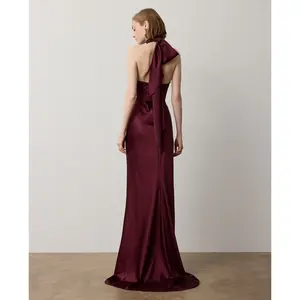 Ralph Lauren Chilton Satin Evening Dress