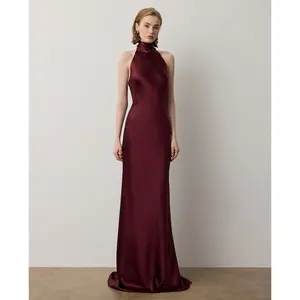 Ralph Lauren Chilton Satin Evening Dress