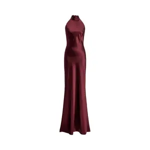 Ralph Lauren Chilton Satin Evening Dress