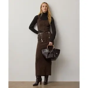 Ralph Lauren Sherry Wool-blend Donegal Tweed Top