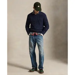 Ralph Lauren Aran-knit Cotton Sweater