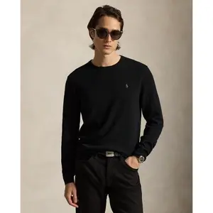 Ralph Lauren Wool Crewneck Sweater - Polo Black