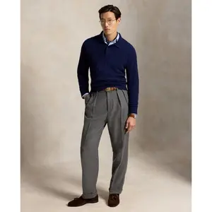 Ralph Lauren Cable-knit Cashmere Polo-collar Sweater