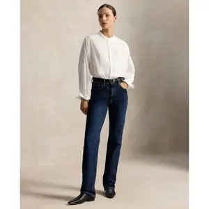 Ralph Lauren Washed Cotton Tuxedo Shirt