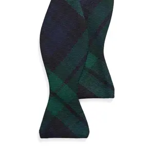 Ralph Lauren Tartan Wool Bow Tie