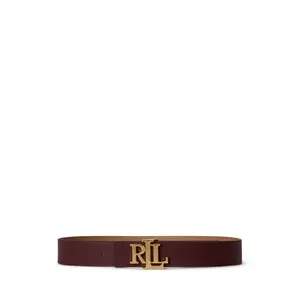 Ralph Lauren Logo Reversible Leather Wide Belt
