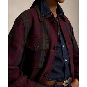 Ralph Lauren Plaid Wool-blend Twill Shirt Jacket