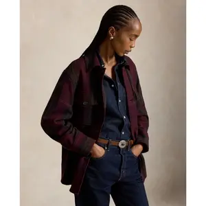 Ralph Lauren Plaid Wool-blend Twill Shirt Jacket