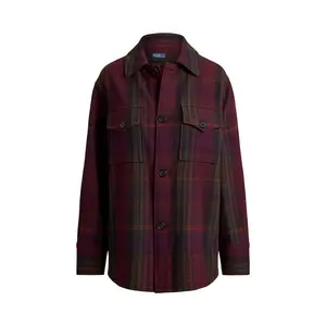 Ralph Lauren Plaid Wool-blend Twill Shirt Jacket