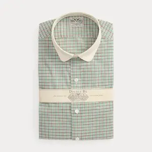 Ralph Lauren Slim Fit Checked Dobby Shirt - Turquoise