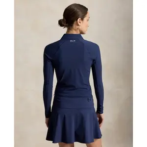 Ralph Lauren Slim Fit Performance Long-sleeve Polo - Refined Navy