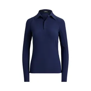 Ralph Lauren Slim Fit Performance Long-sleeve Polo - Refined Navy