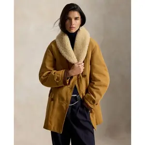 Ralph Lauren Shearling-trim Canvas Ranch Coat