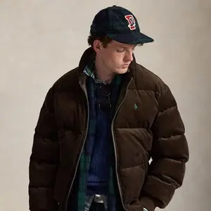 Ralph Lauren The Wyoming Corduroy Down Jacket - Dark Beech