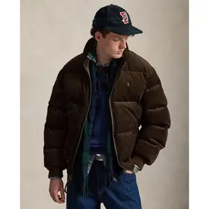 Ralph Lauren The Wyoming Corduroy Down Jacket - Dark Beech
