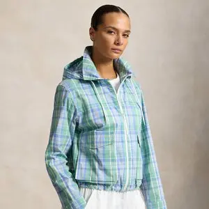 Ralph Lauren Plaid Cotton-blend Rain Jacket - Fall Madras