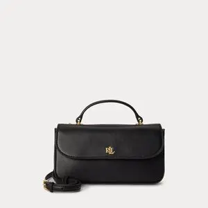 Ralph Lauren Leather Marcy Crossbody Wallet - Black