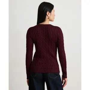 Ralph Lauren Button-trim Cable-knit Sweater