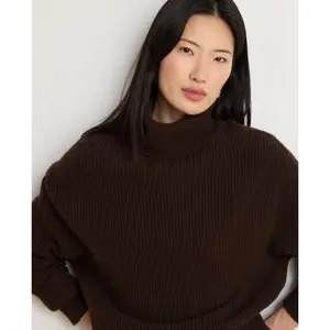 Ralph Lauren Ribbed Wool-cashmere Turtleneck Sweater