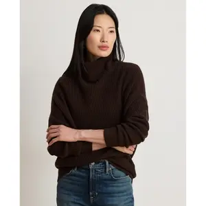 Ralph Lauren Ribbed Wool-cashmere Turtleneck Sweater