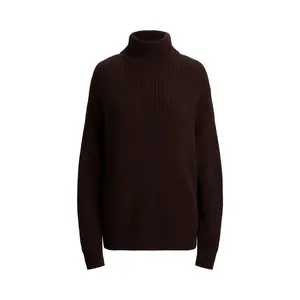 Ralph Lauren Ribbed Wool-cashmere Turtleneck Sweater