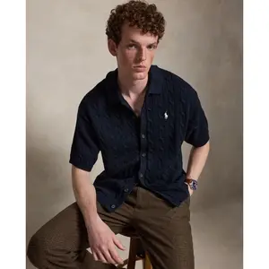 Ralph Lauren Relaxed Fit Cable-knit Cotton Sweater - Hunter Navy