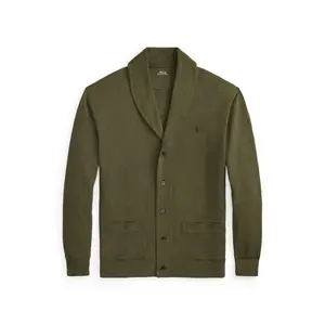 Ralph Lauren Luxury Jersey Cardigan - Alpine Heather