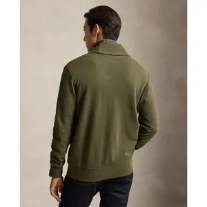 Ralph Lauren Luxury Jersey Shawl-collar Cardigan - Alpine Heather