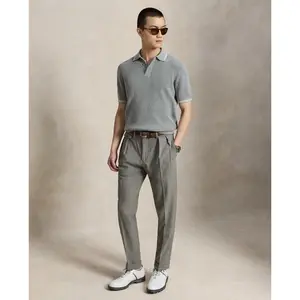 Ralph Lauren Waffle-knit Cotton Polo Sweater - Spring Heather