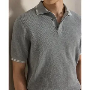 Ralph Lauren Waffle-knit Cotton Polo Sweater - Spring Heather