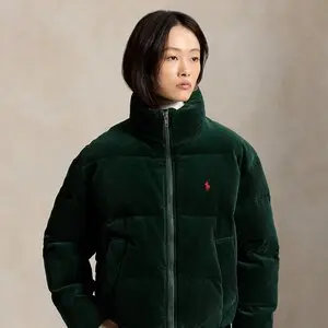 Ralph Lauren Corduroy Down Puffer Jacket Northwest Pine