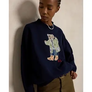 Ralph Lauren Patchwork Polo Bear Fleece Crewneck