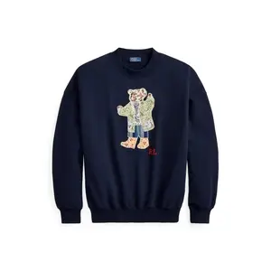 Ralph Lauren Patchwork Polo Bear Fleece Crewneck