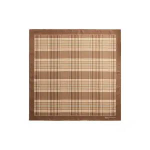 Ralph Lauren Plaid Silk Square Scarf