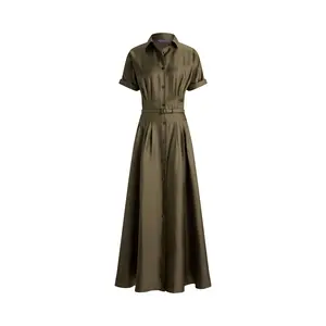 Ralph Lauren Donatella Silk Twill Day Dress