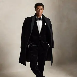 Ralph Lauren Velvet Suit Trouser - Black