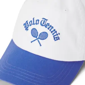 Ralph Lauren Us Open Tennis Chino Ball Cap - Ceramic White/iris Blue