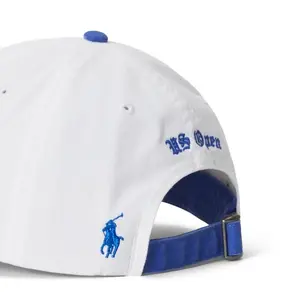 Ralph Lauren Us Open Tennis Chino Ball Cap - Ceramic White/iris Blue