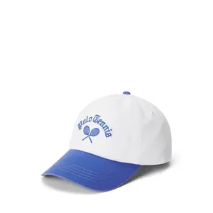 Ralph Lauren Us Open Tennis Chino Ball Cap - Ceramic White/iris Blue