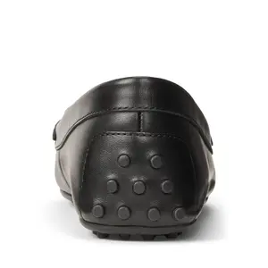 Ralph Lauren Barnsbury Leather Driver - Black