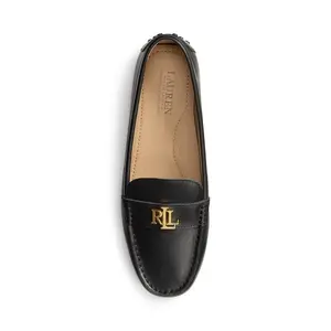 Ralph Lauren Barnsbury Leather Driver - Black