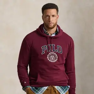 Ralph Lauren Logo Fleece Hoodie - Classic Wine