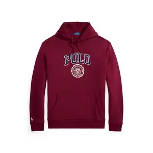 Ralph Lauren Logo Fleece Hoodie - Classic Wine