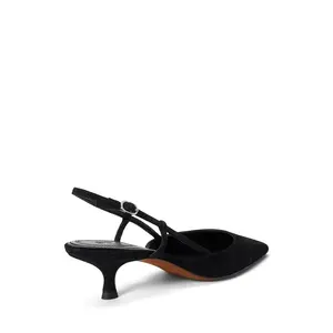 Ralph Lauren Suede Slingback Kitten Heel