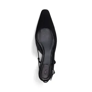 Ralph Lauren Suede Slingback Kitten Heel