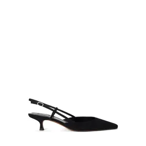 Ralph Lauren Suede Slingback Kitten Heel