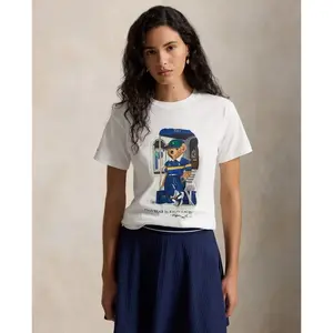 Ralph Lauren Us Open Polo Bear Cotton Jersey Tee